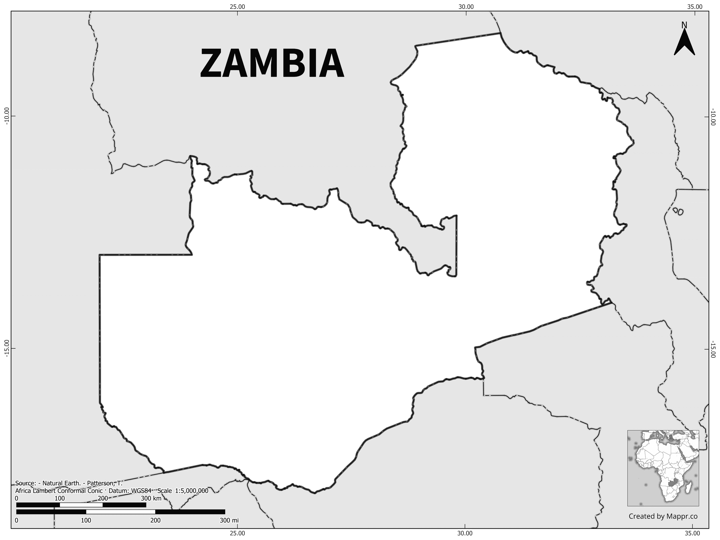 Zambia Maps | Mappr