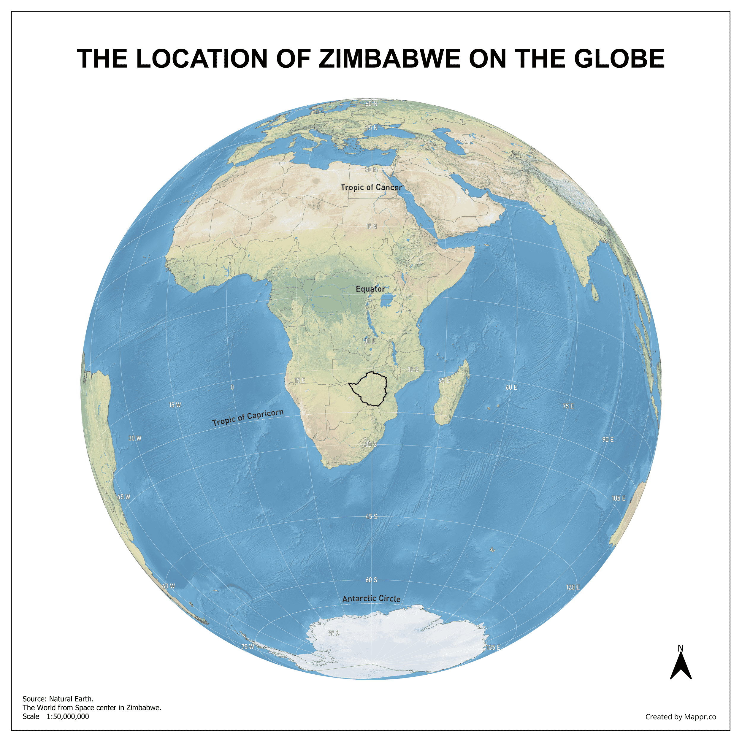 Zimbabwe Maps | Mappr