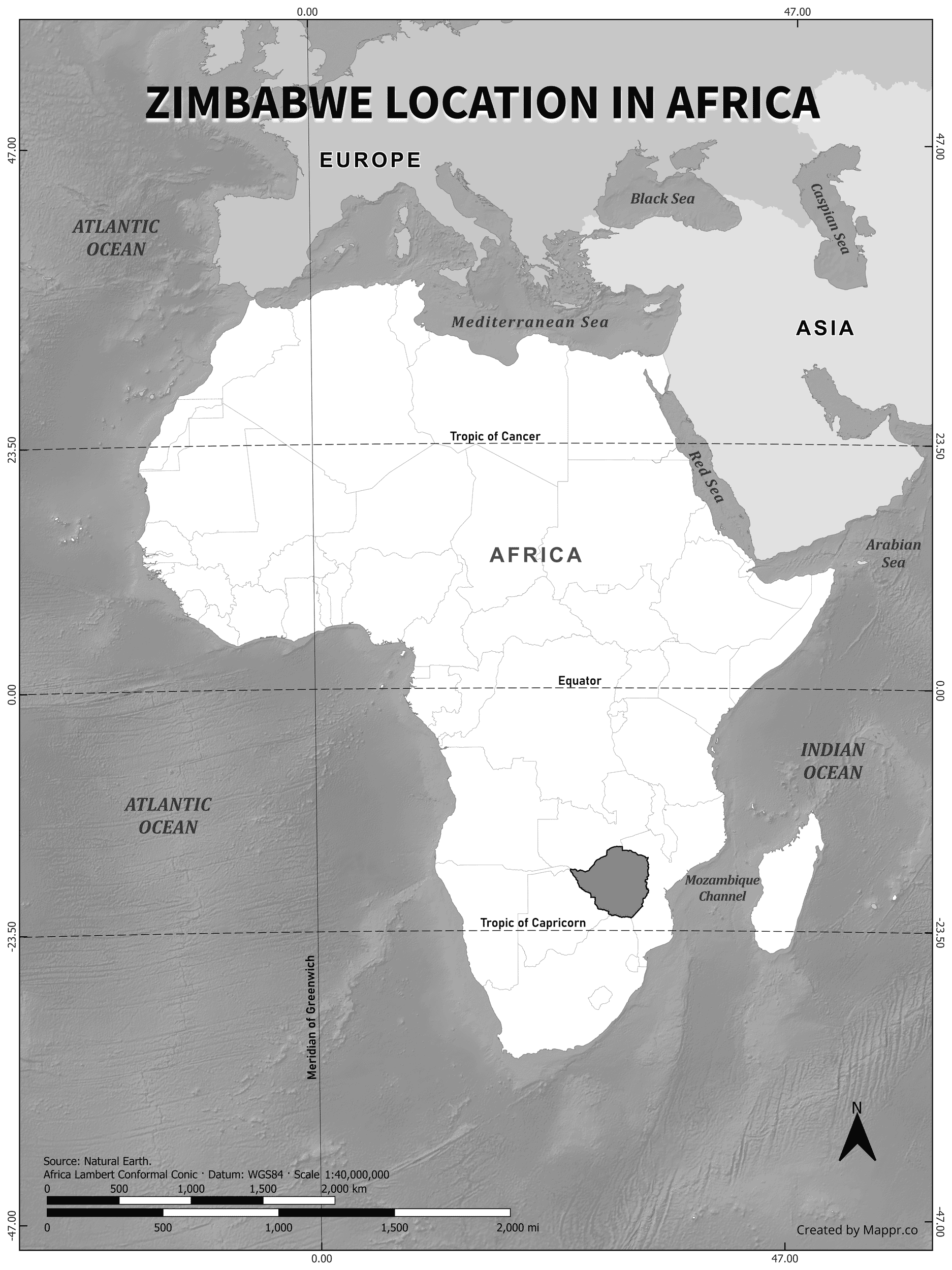 Zimbabwe Maps | Mappr