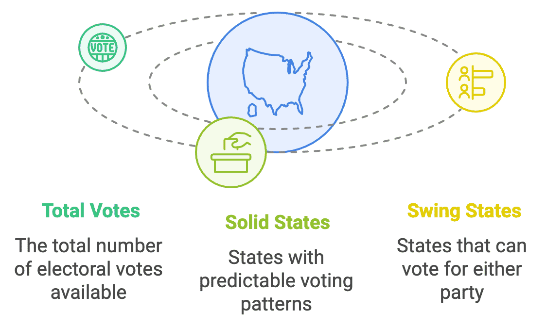 US Presidential Election Map Prediction: Blue vs Red | Mappr