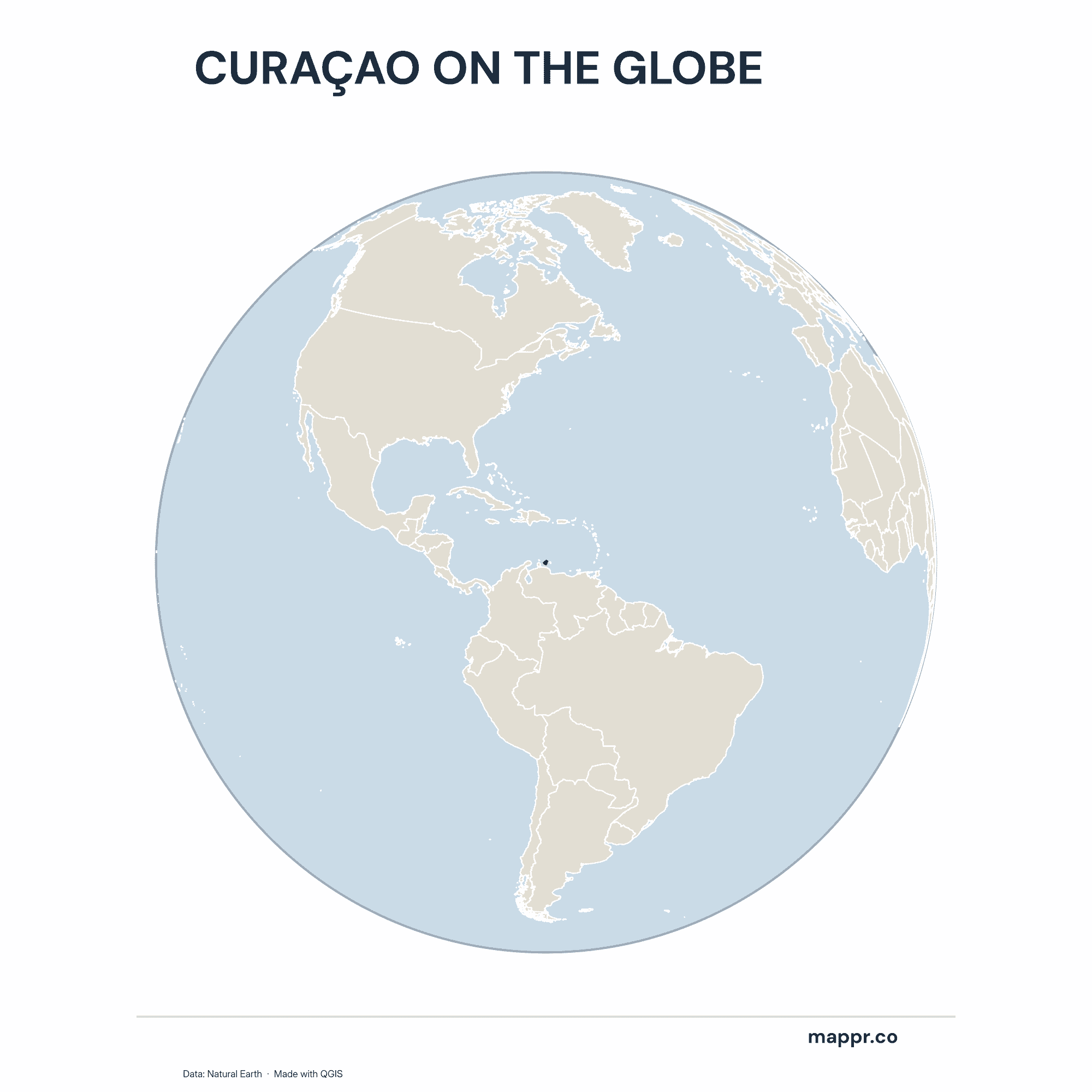 Curaçao Maps — Free Printable Maps of Curaçao | Mappr