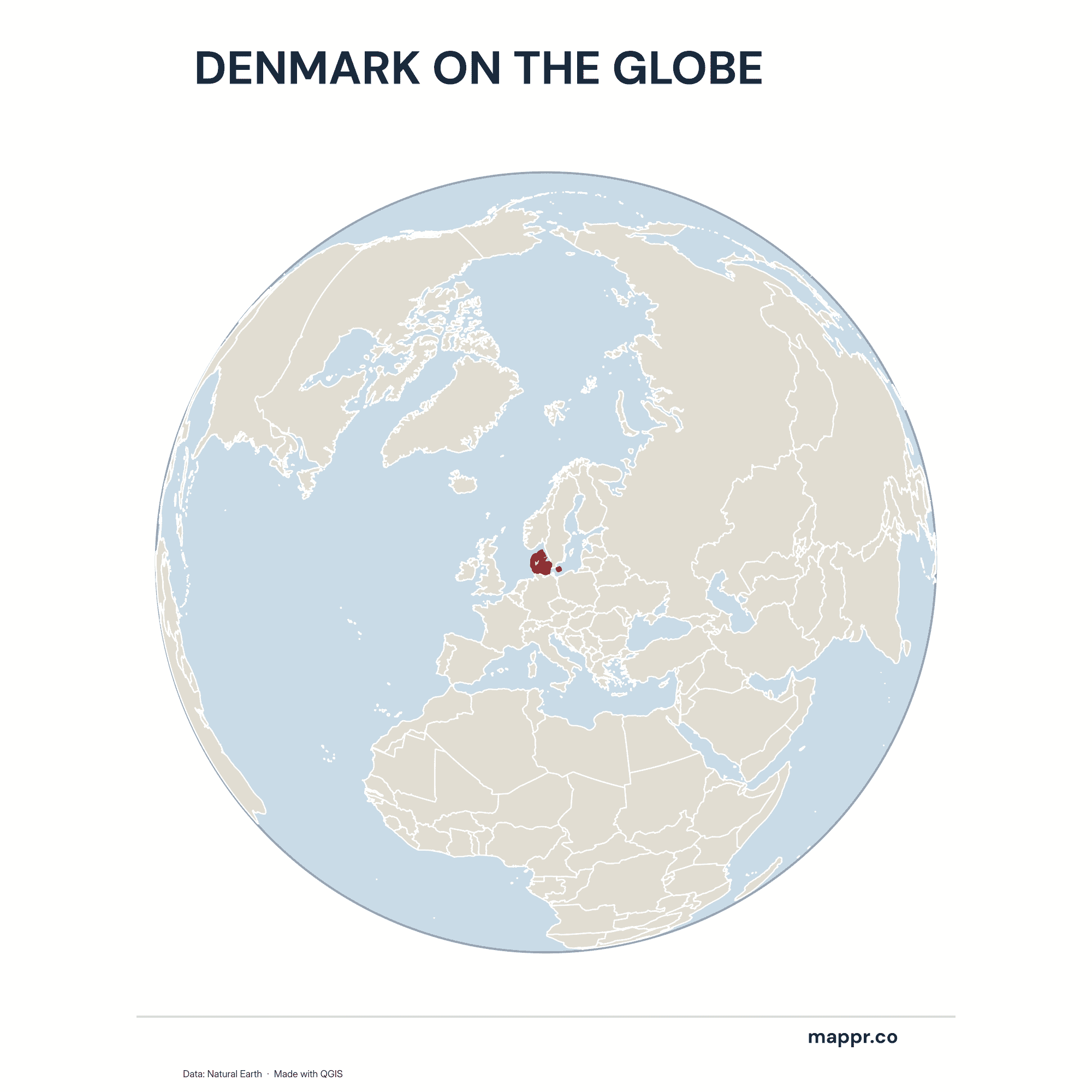 Denmark Maps — Free Printable Maps of Denmark | Mappr