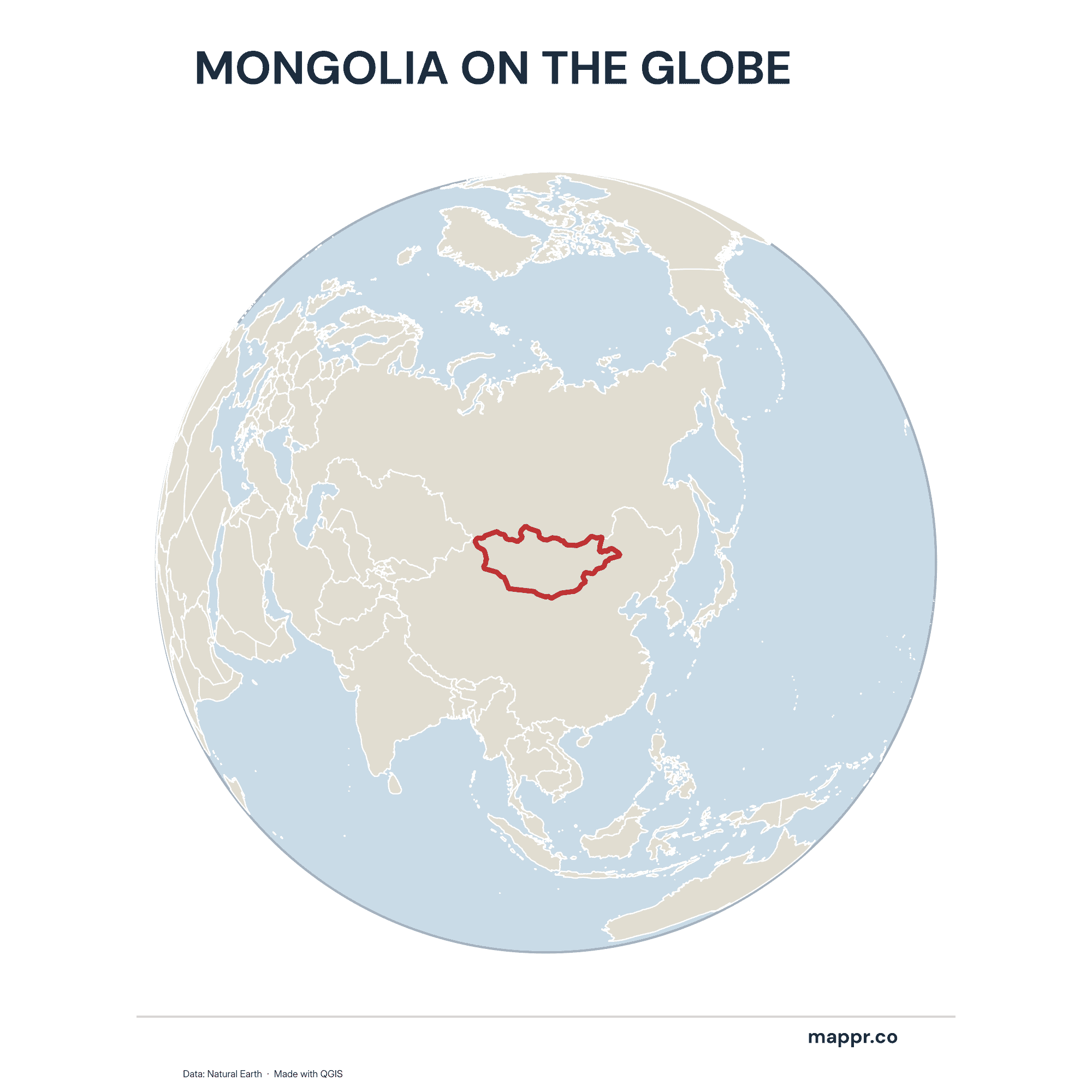 Mongolia Maps — Free Printable Maps of Mongolia | Mappr