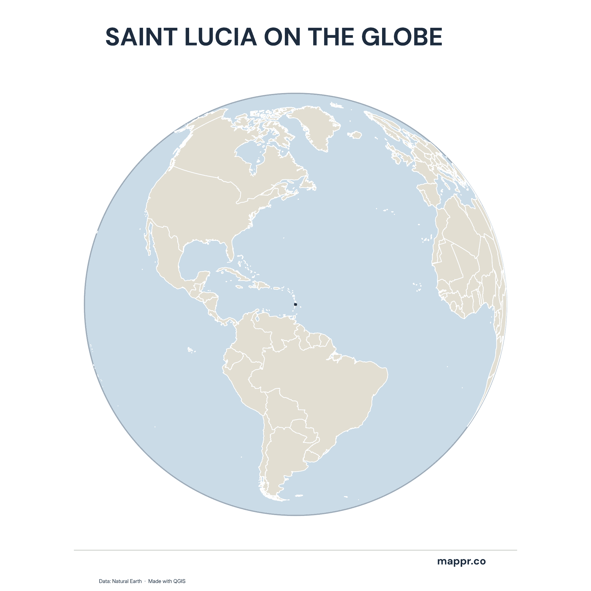 Saint Lucia Maps — Free Printable Maps of Saint Lucia | Mappr